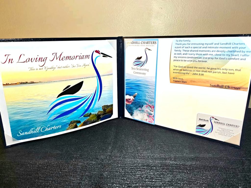 Burial at Sea in Florida | Sandhill Charters